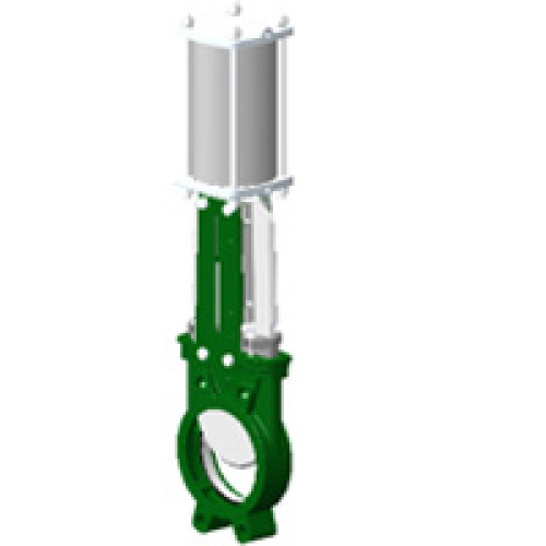 DN450 Pneumatic Uni directional Knife Gate Valve Ductile